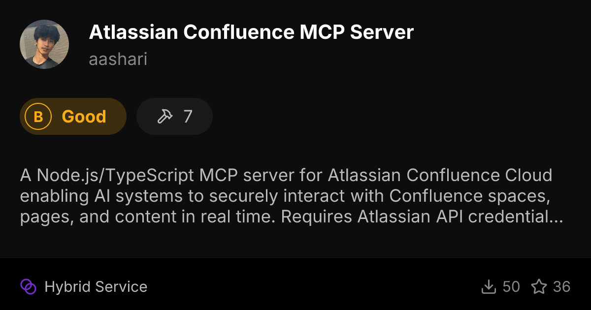 Atlassian Confluence MCP Server | MC... · LobeHub
