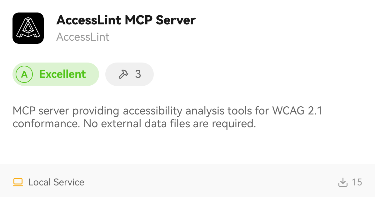 AccessLint MCP Server | MCP Servers · LobeHub