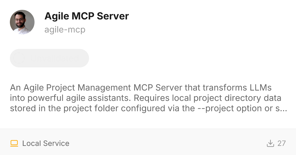 Agile MCP Server | MCP Servers · LobeHub
