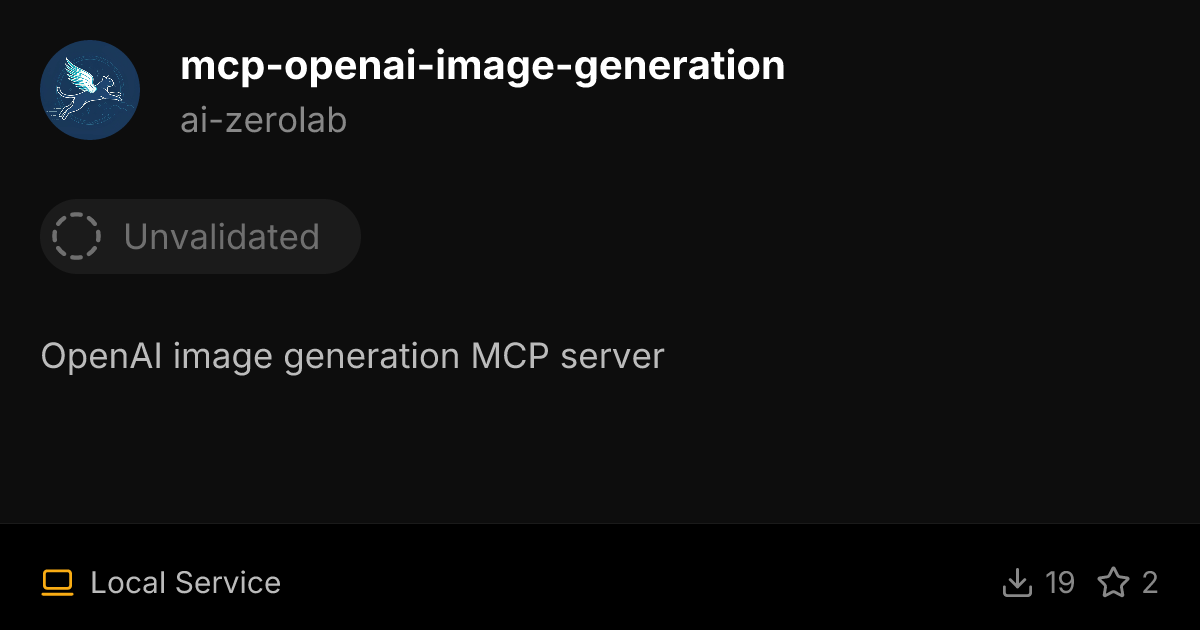 mcp-openai-image-generation | MCP Se... · LobeHub
