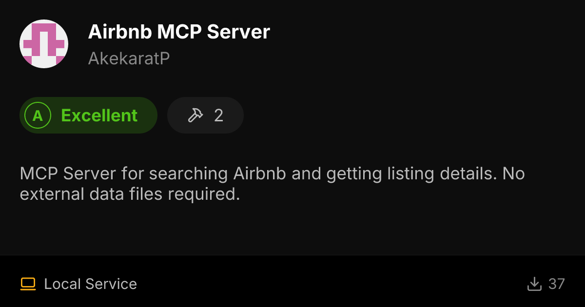 Airbnb MCP Server | MCP Servers · LobeHub