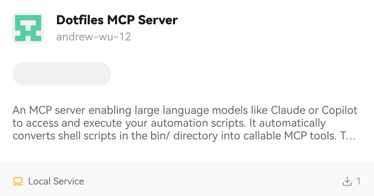 Dotfiles MCP Server | MCP Servers · LobeHub