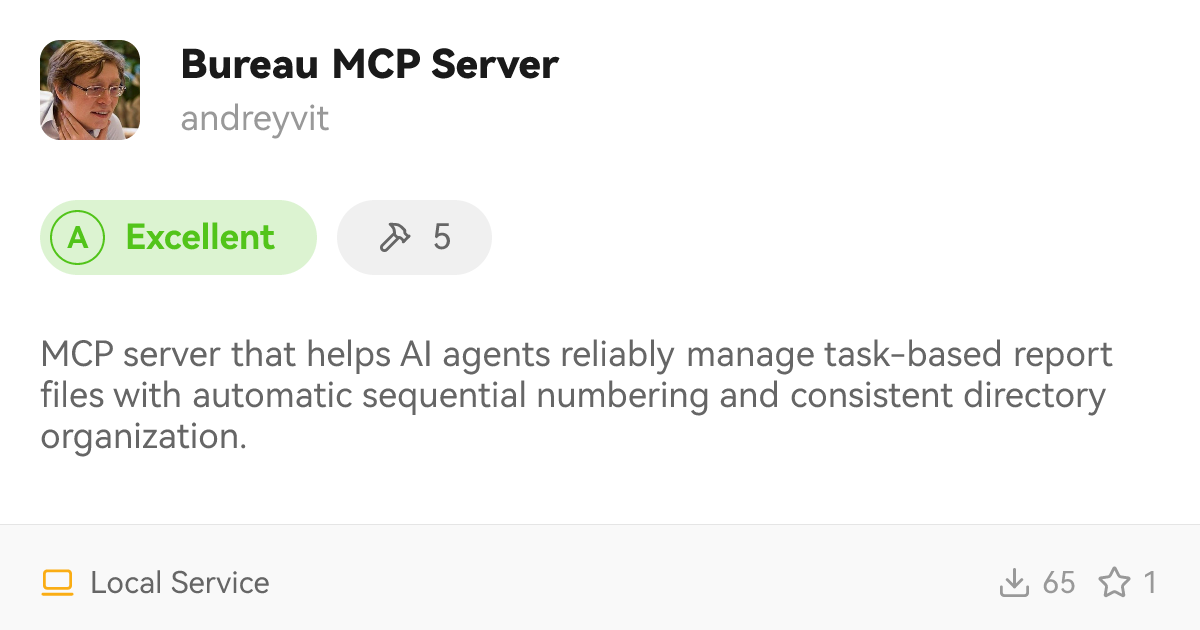 Bureau MCP Server | MCP Servers · LobeHub