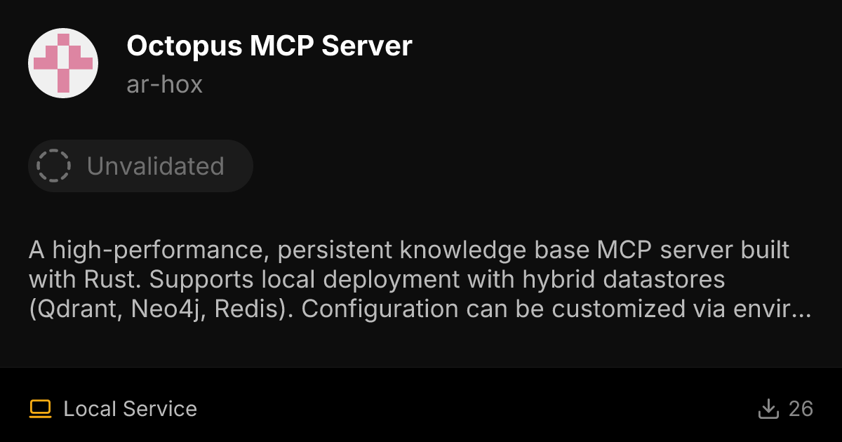 Octopus MCP Server | MCP Servers · LobeHub