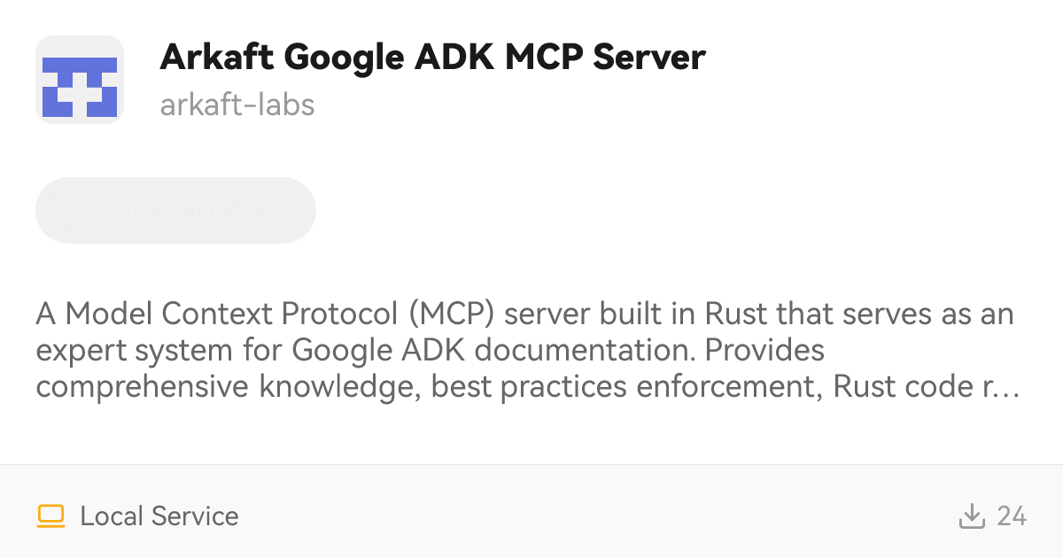 Arkaft Google ADK MCP Server | MCP S... · LobeHub