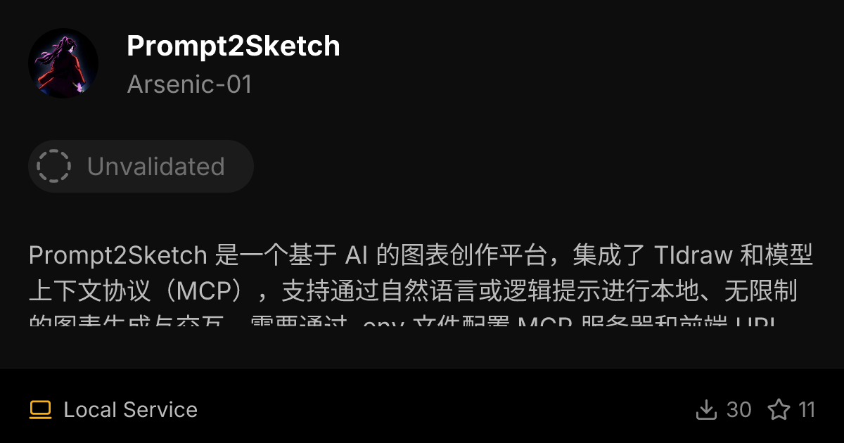 Prompt2Sketch | MCP Servers · LobeHub