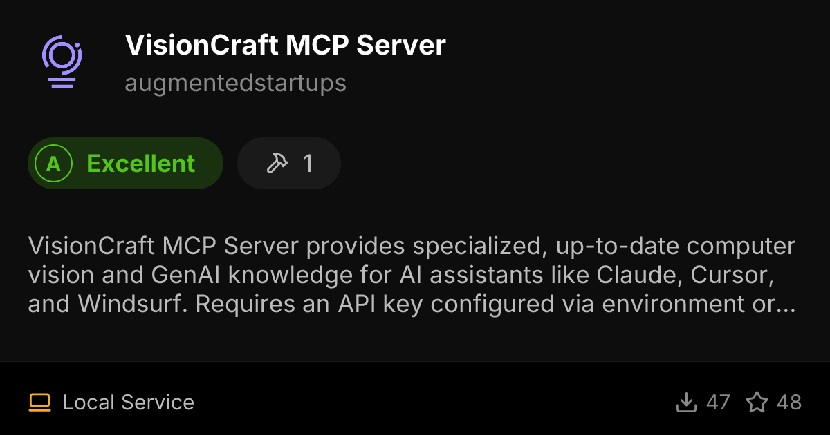 VisionCraft MCP Server | MCP Servers · LobeHub