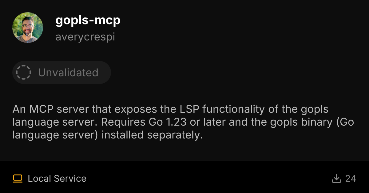 gopls-mcp | MCP Servers · LobeHub
