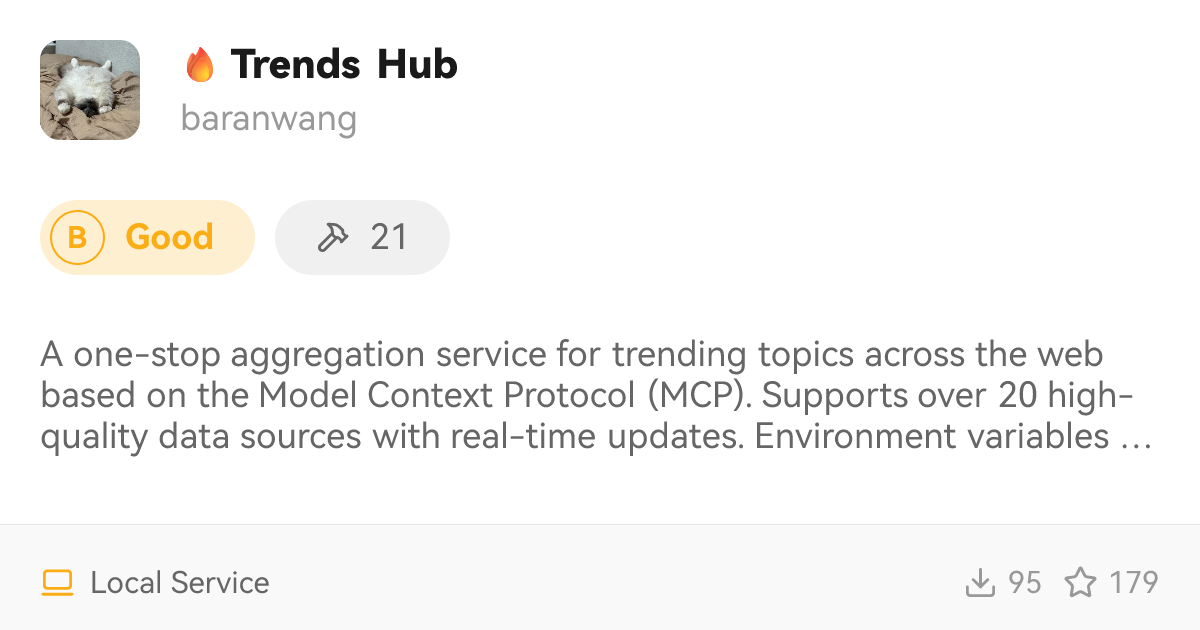 🔥 Trends Hub | MCP Servers · LobeHub