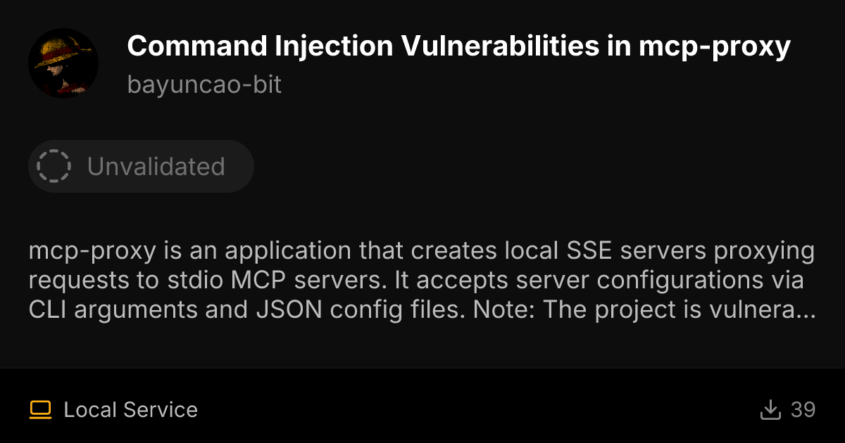 Command Injection Vulnerabilities in... · LobeHub