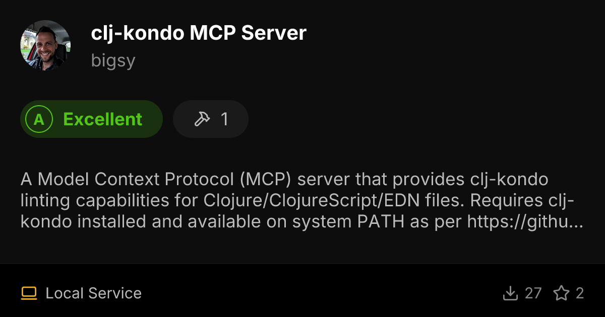 clj-kondo MCP Server | MCP Servers · LobeHub