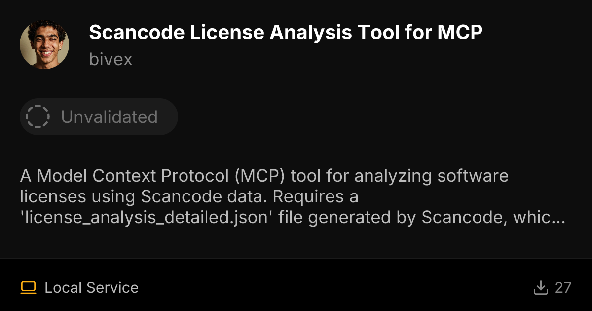 Scancode License Analysis Tool for M... · LobeHub