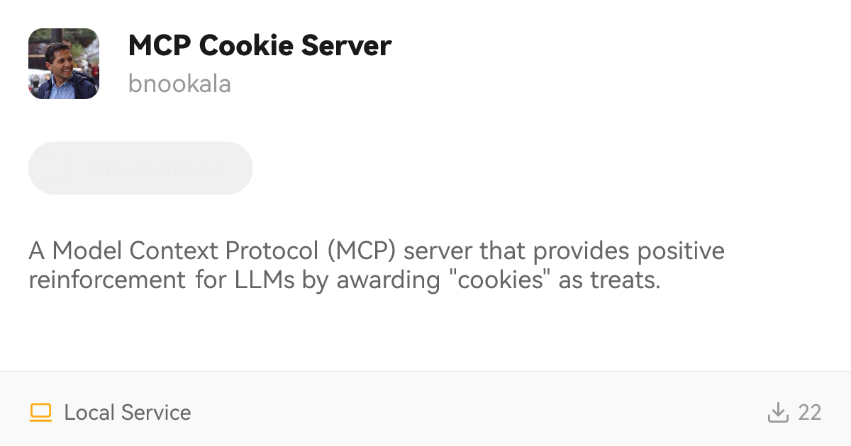 MCP Cookie Server | MCP Servers · LobeHub