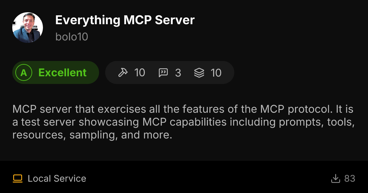 Everything MCP Server | MCP Servers · LobeHub