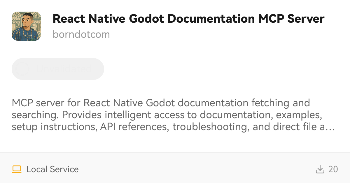 React Native Godot Documentation MCP... · LobeHub
