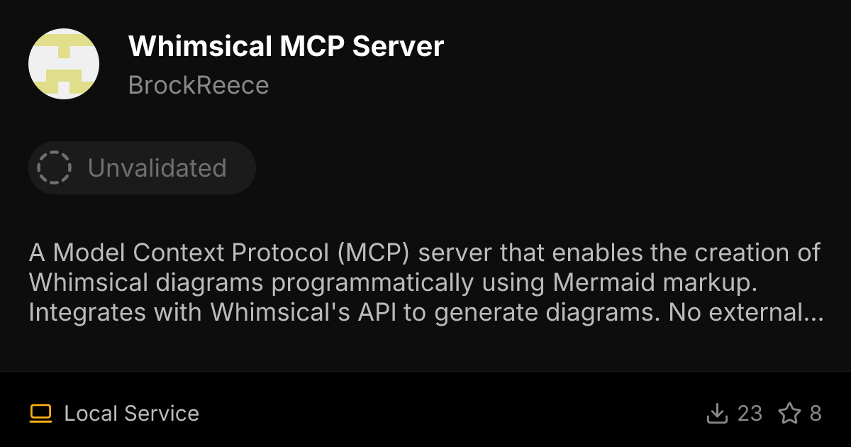 Servidor MCP de Whimsical | MCP Servers · LobeHub