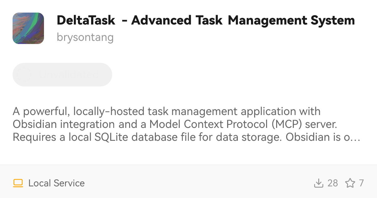 DeltaTask - Advanced Task Management... · LobeHub