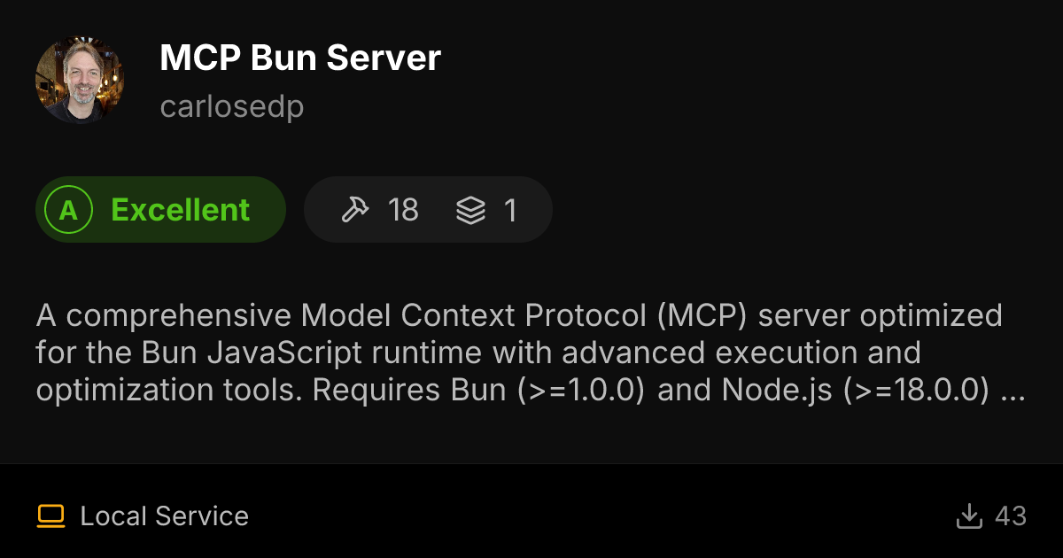 MCP Bun Server | MCP Servers · LobeHub