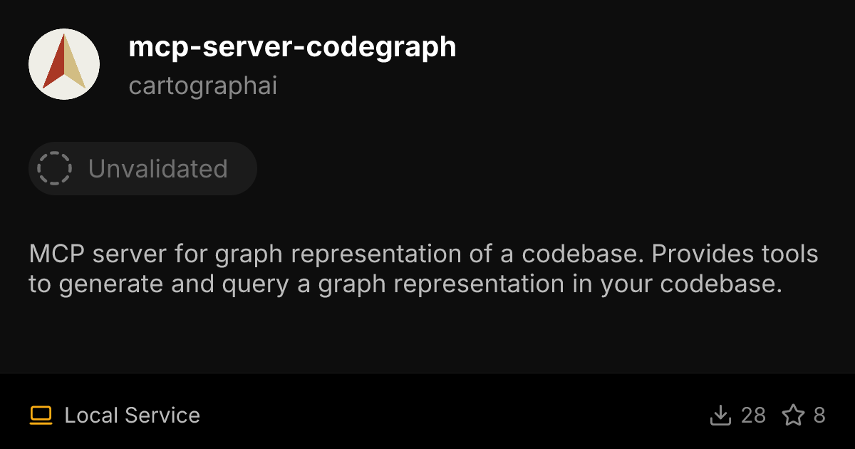 mcp-server-codegraph | MCP Servers · LobeHub