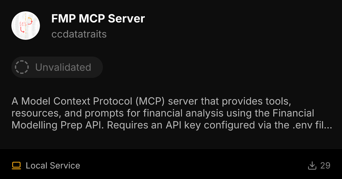 FMP MCP Server | MCP Servers · LobeHub