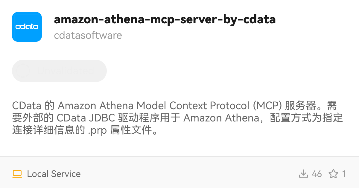 amazon-athena-mcp-server-by-cdata | ... · LobeHub