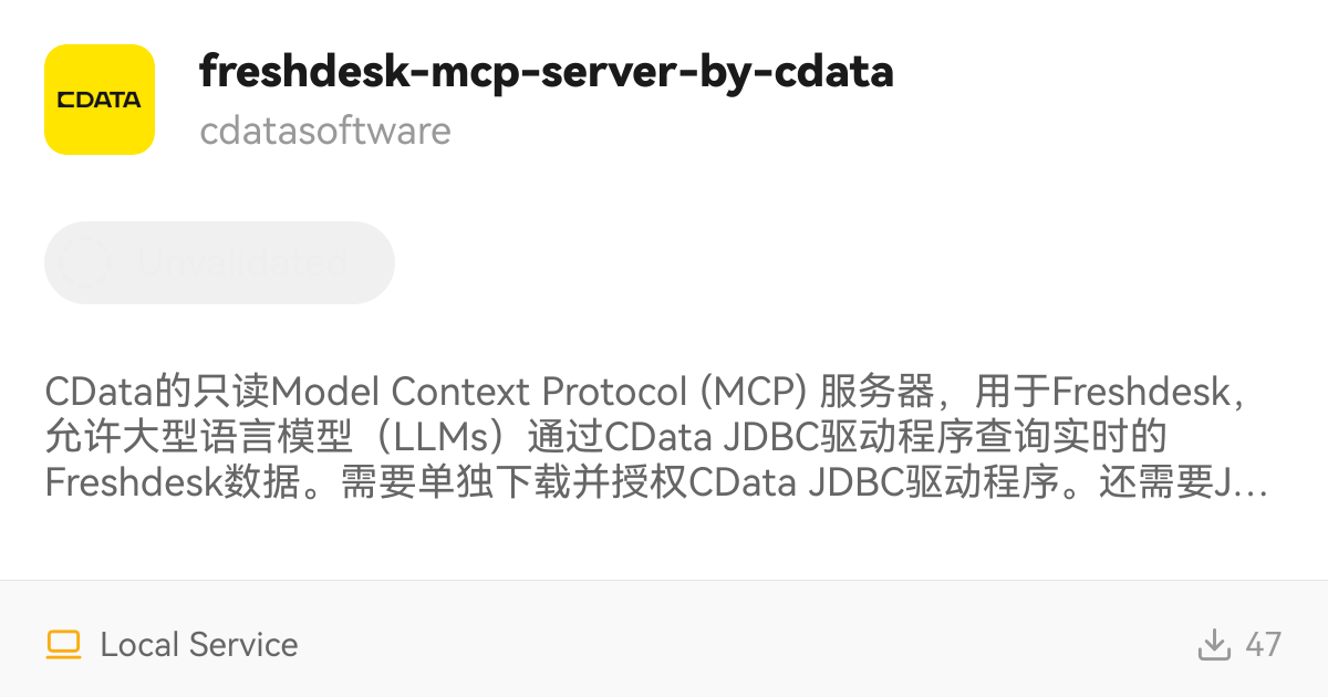 freshdesk-mcp-server-by-cdata | MCP ... · LobeHub
