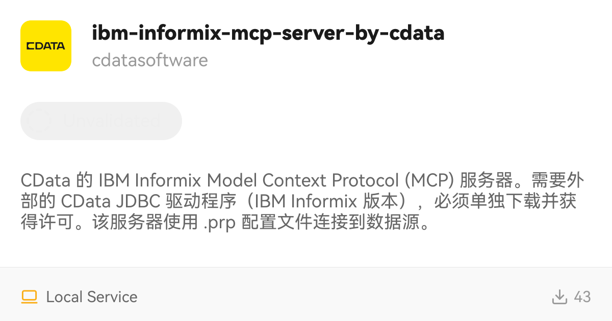 ibm-informix-mcp-server-by-cdata | M... · LobeHub