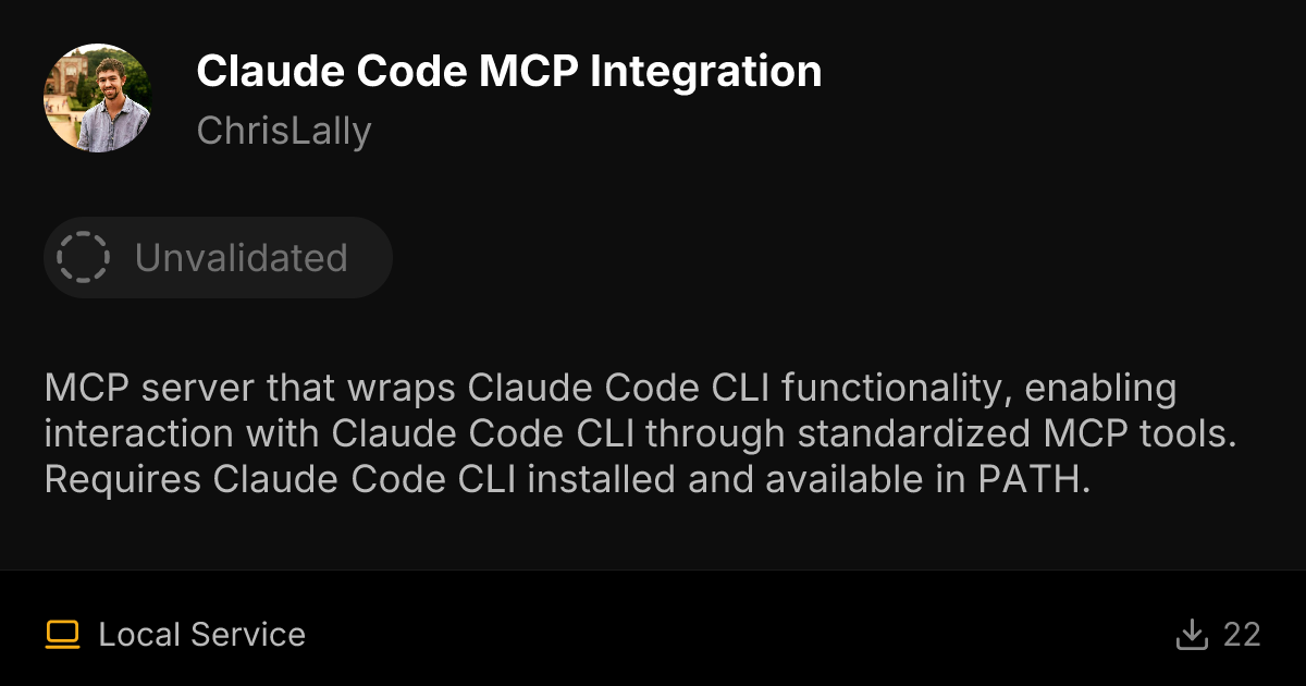 Claude Code MCP Integration | MCP Se... · LobeHub