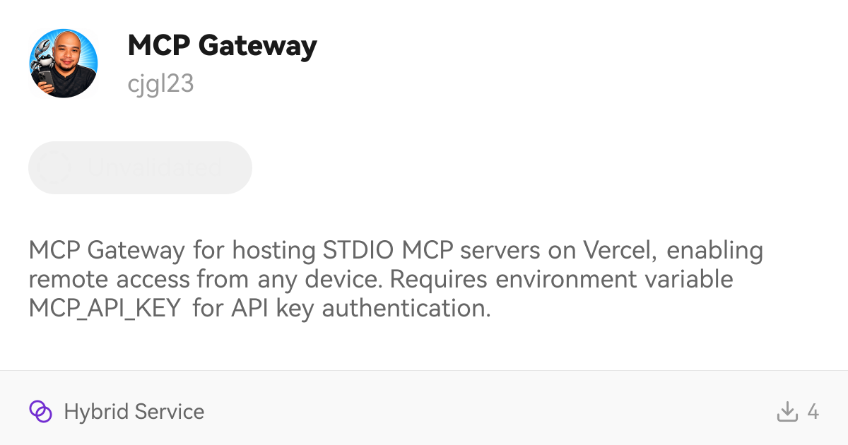 MCP Gateway | MCP Servers · LobeHub