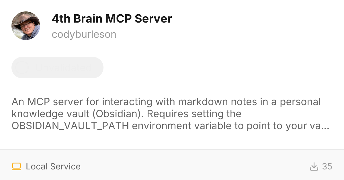 4th Brain MCP Server | MCP Servers · LobeHub