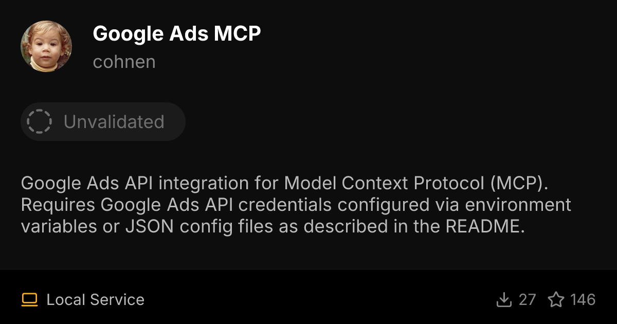 Google Ads MCP | MCP Servers · LobeHub