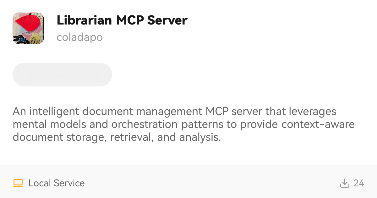 Librarian MCP Server | MCP Servers · LobeHub