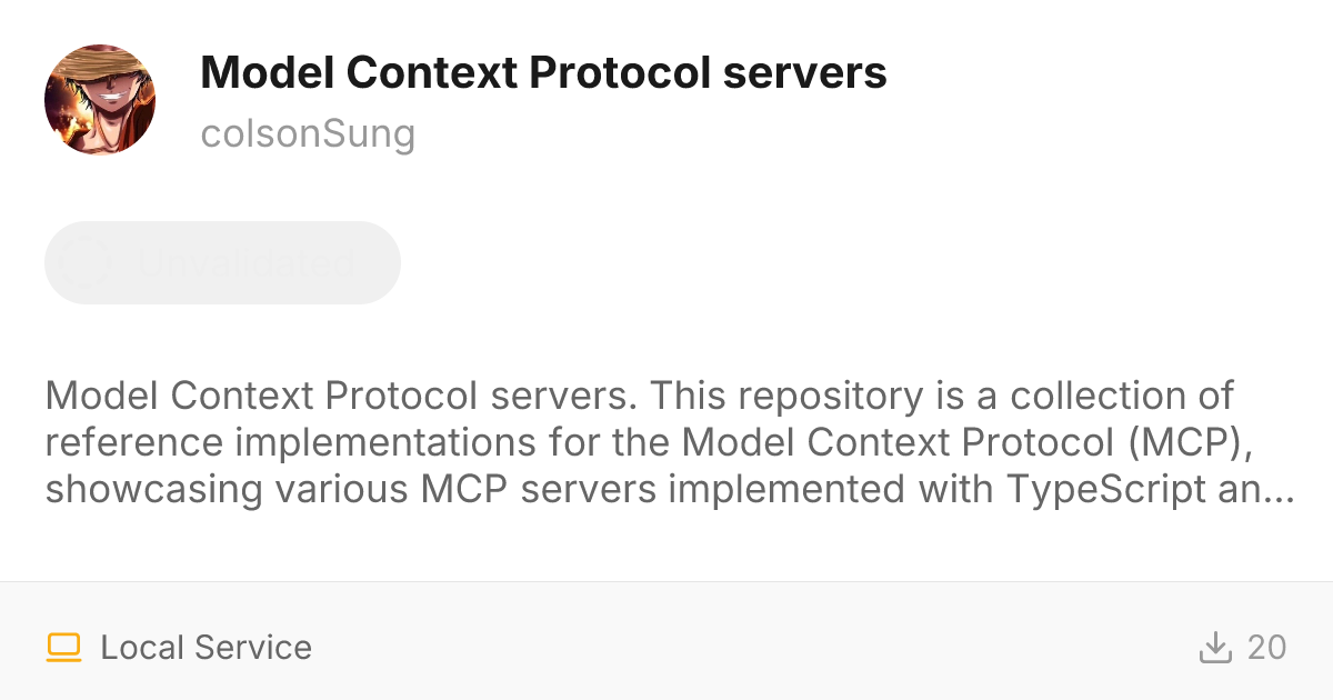 Model Context Protocol servers | MCP... · LobeHub
