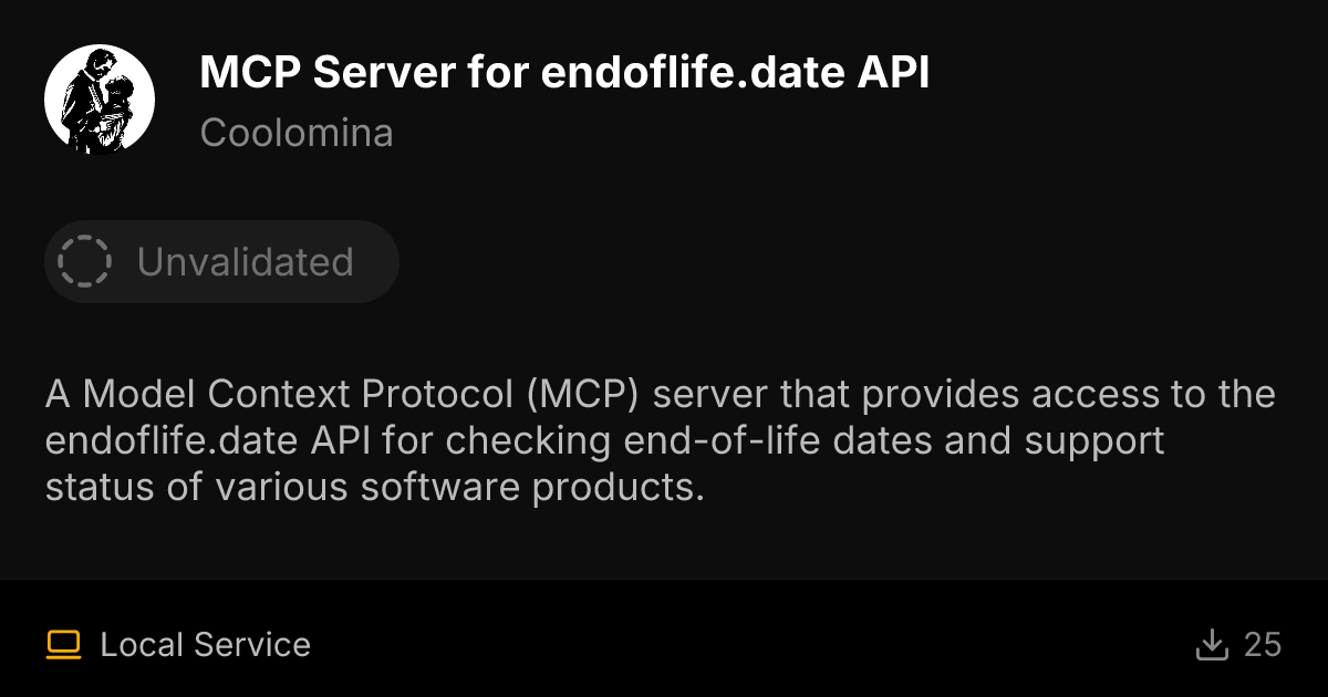 MCP Server for endoflife.date API | ... · LobeHub