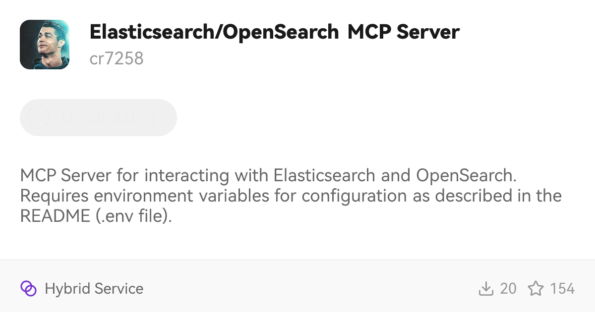 Elasticsearch/OpenSearch MCP 服务器 | M... · LobeHub