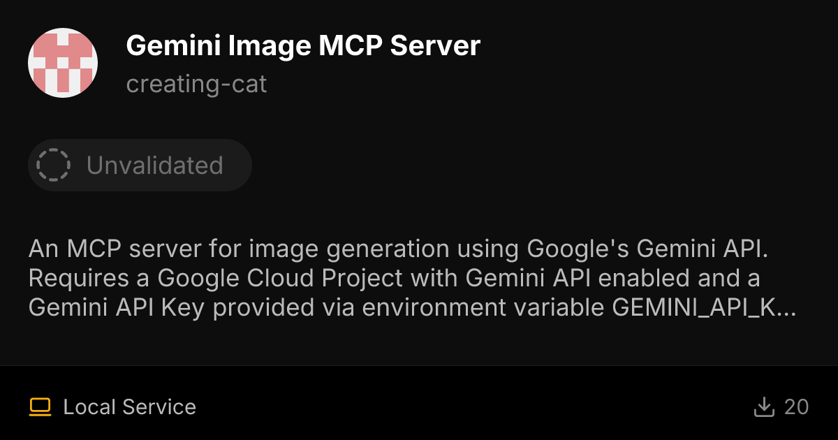 Gemini Image MCP Server | MCP Servers · LobeHub