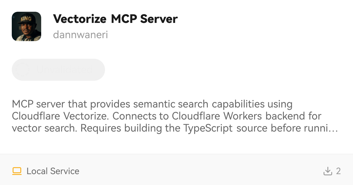 Vectorize MCP Server | MCP Servers · LobeHub