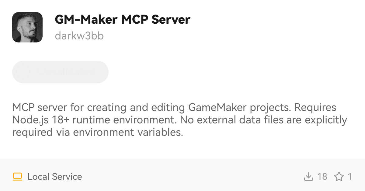 GM-Maker MCP Server | MCP Servers · LobeHub