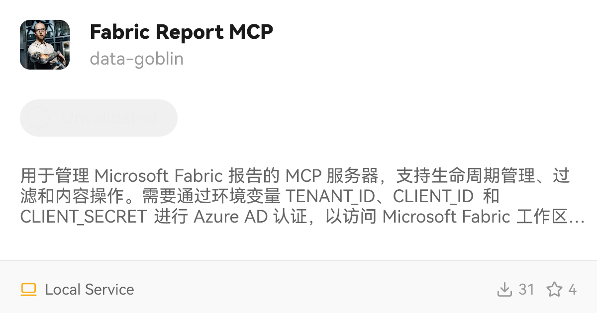 Fabric Report MCP | MCP Servers · LobeHub