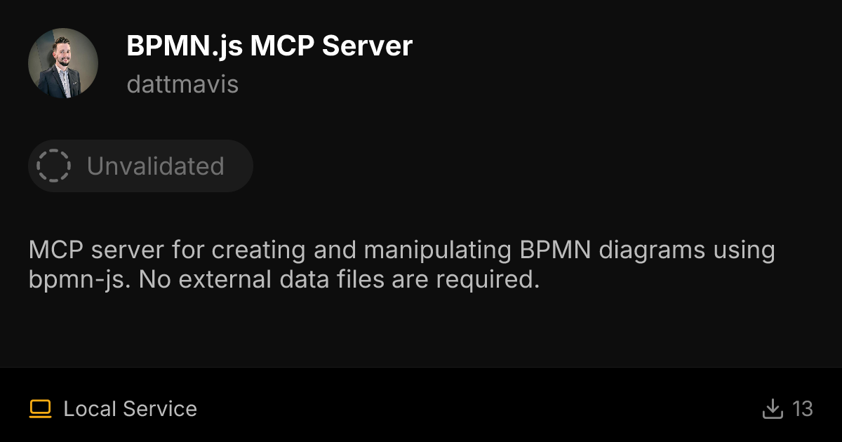 Serveur MCP BPMN.js | MCP Servers · LobeHub