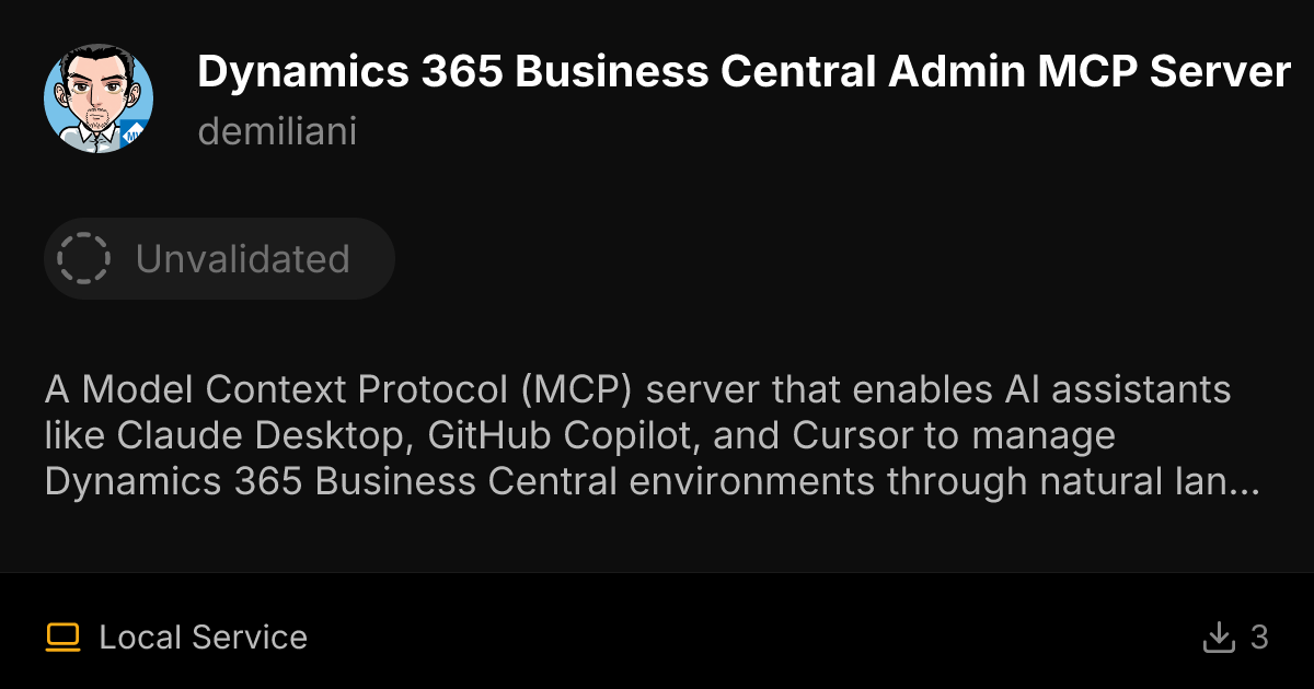Dynamics 365 Business Central Admin ... · LobeHub