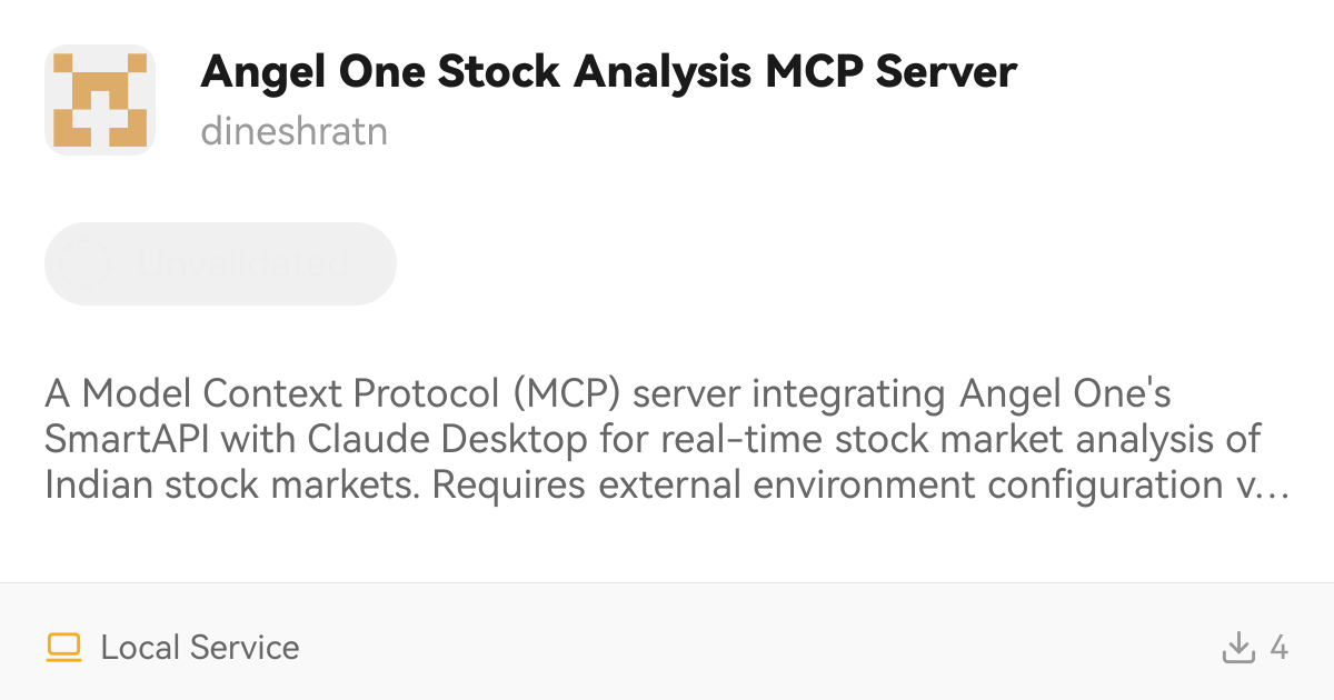 Angel One Stock Analysis MCP Server ... · LobeHub