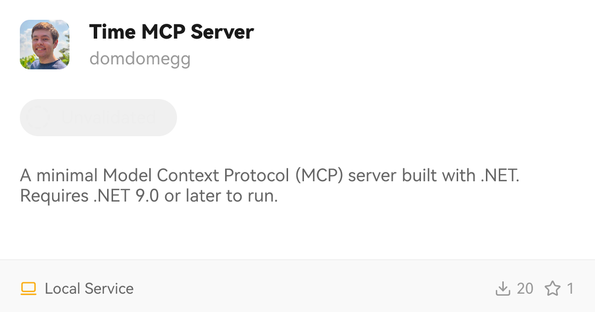 Time MCP Server | MCP Servers · LobeHub