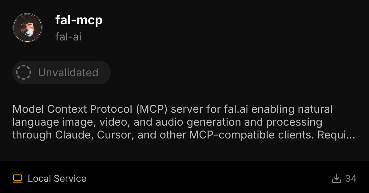 fal-mcp | MCP Servers · LobeHub