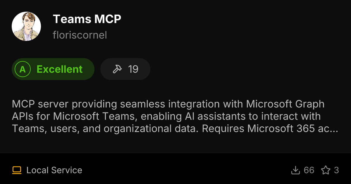 Teams MCP | MCP Servers · LobeHub