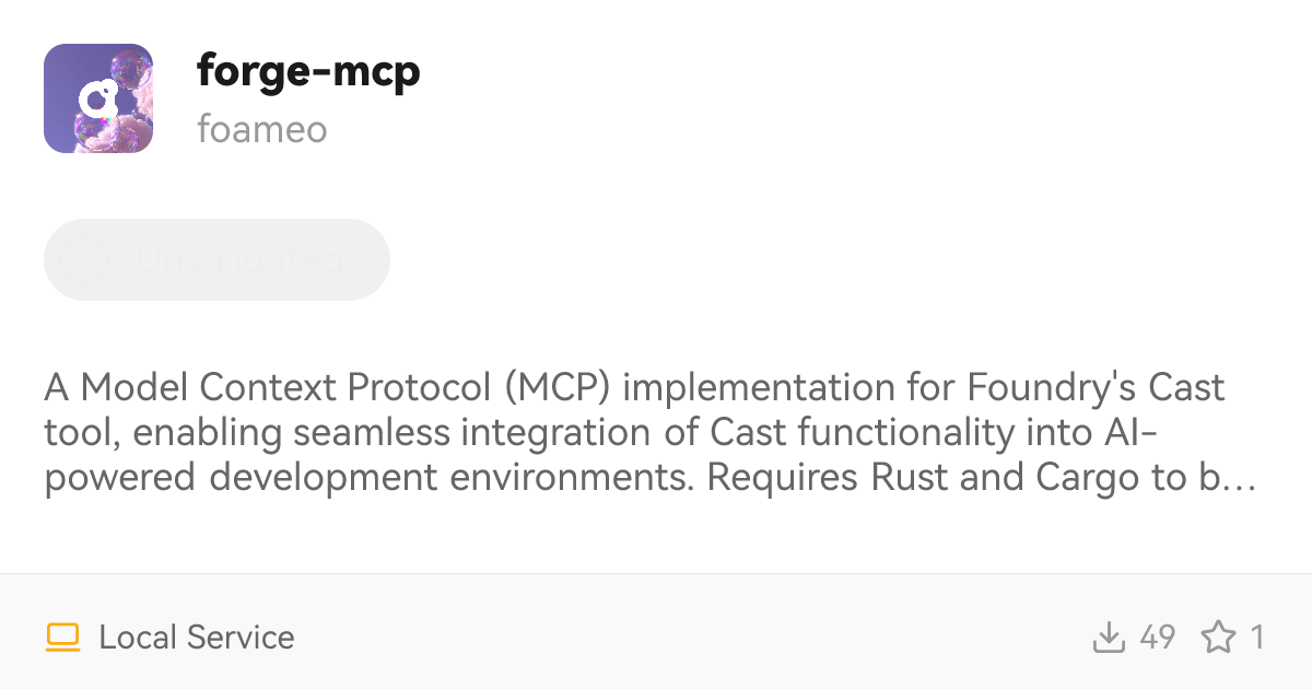forge-mcp | MCP Servers · LobeHub