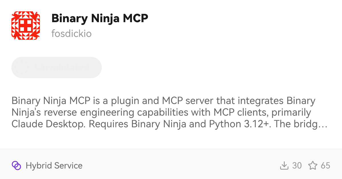 Binary Ninja MCP | MCP Servers · LobeHub