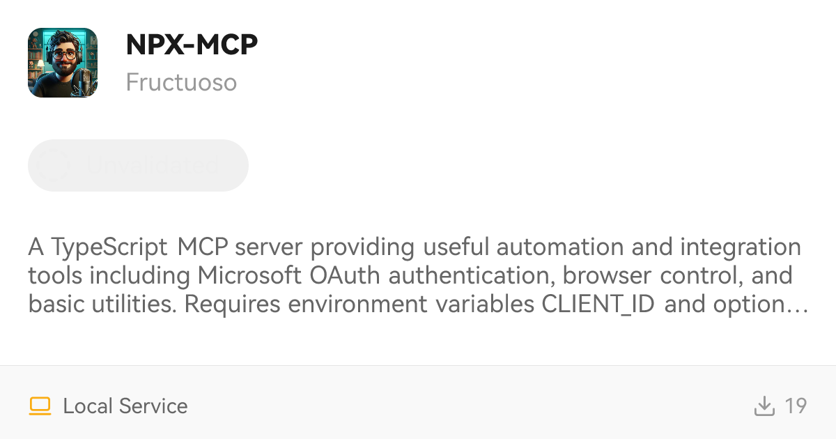 NPX-MCP | MCP Servers · LobeHub