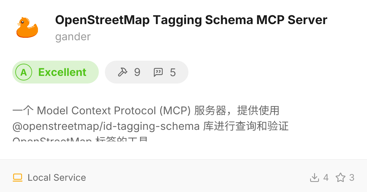 Serveur MCP du Schéma de Tagging Ope... · LobeHub