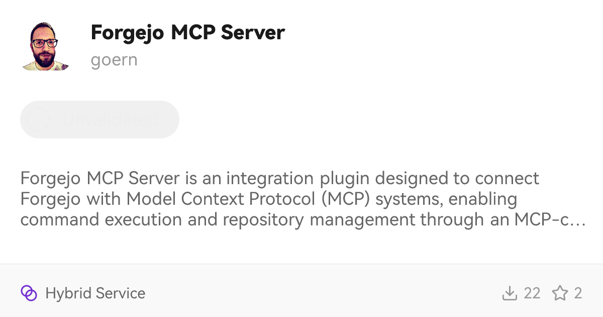 Forgejo MCP Server | MCP Servers · LobeHub